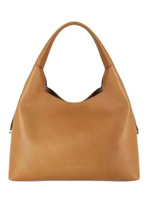 Elisabetta Franchi Shoulder Bag With Charms - Brown