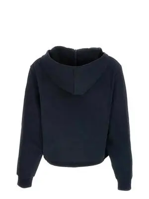 Moncler Logo Patch Zip-up Hoodie - Blue