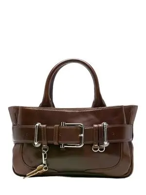 OSOI Mini Brocle Leather Tote Bag - Brown