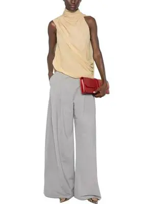 Max Mara Vongola Pleated Palazzo Pants - Grey