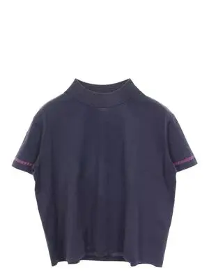Hermès Mock Neck T-shirt With Rope Print - Blue