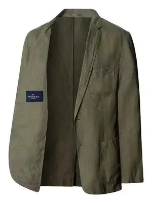 HACKETT  Patch-pocket Linen Blazer - Green