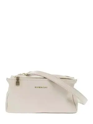 Givenchy Pandora Leather Shoulder Bag - Neutrals