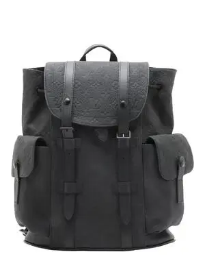 LOUIS VUITTON Monogram Taurillon Leather Christopher Pm Backpack - Black