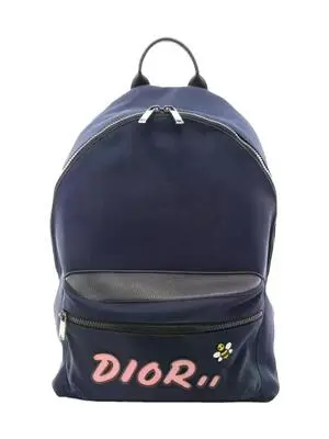 Dior Kaws Nylon Rider Backpack - Blue
