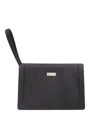 Burberry Leather Clutch Bag - Black