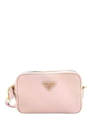 Prada Camera Bag Calfskin Leather Mini Crossbody - Pink