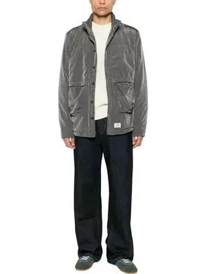 RANRA Button-up High-neck Jacket - Grey