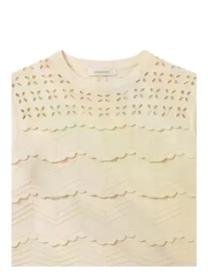 Ulla Johnson Marcelena Crewneck T-shirt - Neutrals