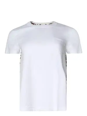 Sacai Floral Print Cotton Jersey T-shirt - Ivory