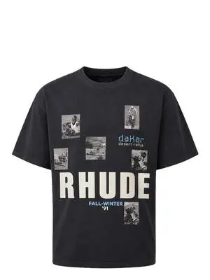 Rhude Winter 91 Rallye Tee Vintage And - Black