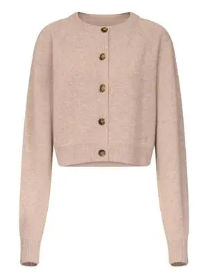 Loulou De Saison Heike Cashmere Cardigan - Beige