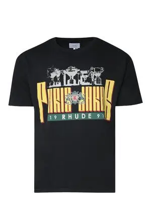 Rhude Trofeo Tee Vintage And Yellow - Black