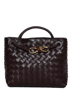 Bottega Veneta Bottega Veneta Small Andiamo Top Handle Bag Brown