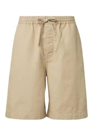 Loewe Cotton Elasticated Waist Shorts - Beige