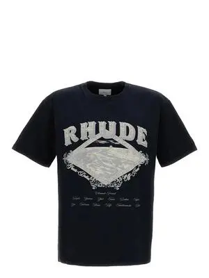 Rhude Dakar Convoy Tee Vintage And Silver - Black