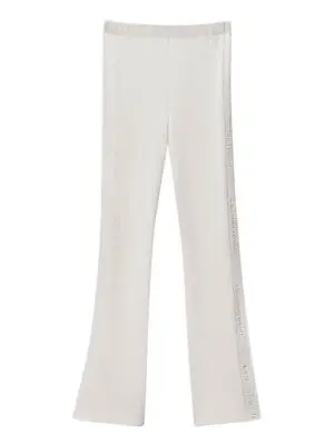 ALEXANDER WANG Alexanderwang Debossed Logo Track Stripe Relaxed Fit Bootleg Pants
