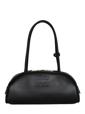 Miu Miu Calfskin Leather Beau Handbag - Black