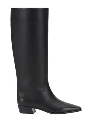 Vince Camuto Pavla Wide Calf Knee High Boots - Black Leather