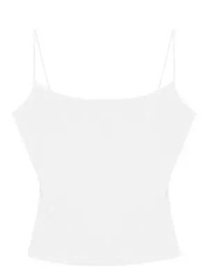 MUTE BY JL Padded Slim Strap Cami - White