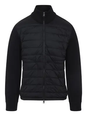 Moncler Cardigan Tricot Jacket - Black