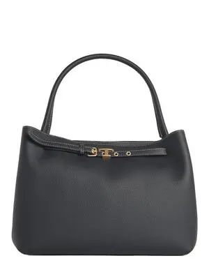 TOD'S Tim Small Leather Handbag - Black