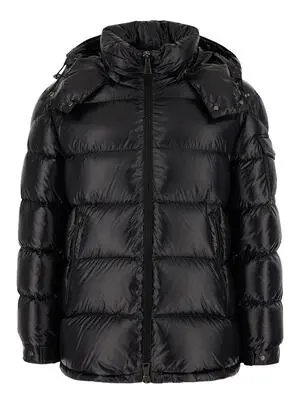 Moncler Maire Hooded Short Down Jacket - Black