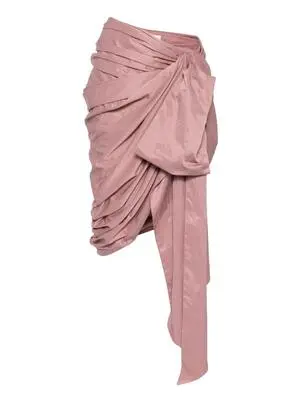 Chloé CHLOE Draped Silk Mini Skirt Multicolor