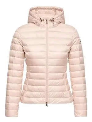 Moncler Moncler Igelhood Short Down Jacket With Drawstring Hood And Logo Patch Multicolor