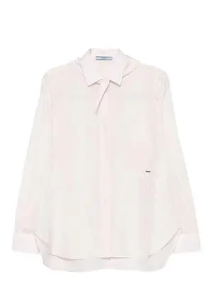 Prada Silk Button-up Shirt - Pink