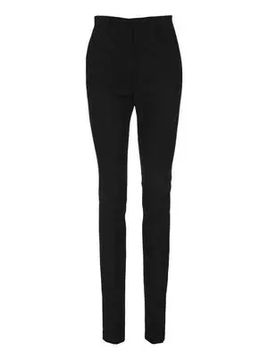 Red Valentino Slim High-waist Trousers - Black