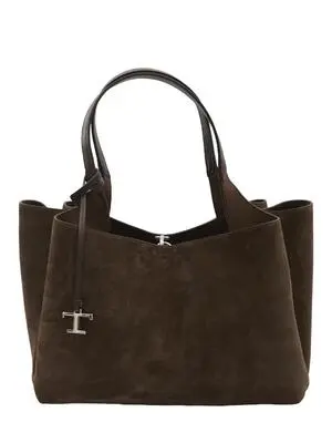 TOD'S Medium Shopping Bag - Dark Brown