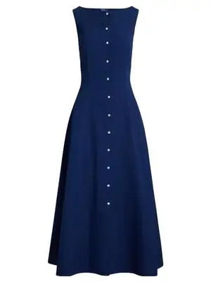 Polo Ralph Lauren Polo Ralph Lauren Boat-Neck Maxi Dress Blue