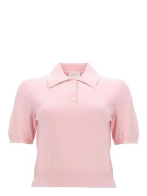 A.p.c. Short-sleeved Knitted Polo Top - No