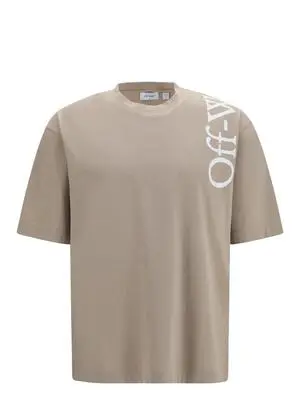 Off-White Vertical Bookish Skate T-shirt Ale - Beige