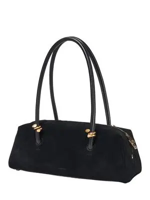 Simkhai Devon Suede Shoulder Bag With Gold Tone Accents - Black