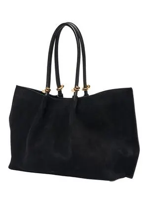 Simkhai Devon Suede East-west Tote With Goldtone Accents - Black