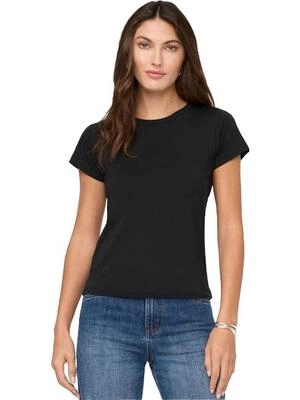 DUER Pure Pima Slim Crew Neck T-shirt - Black