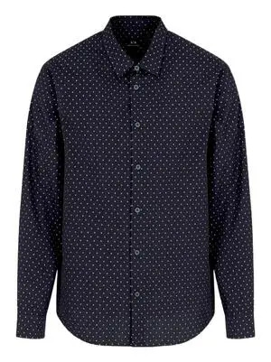 Armani Exchange Polka-dot Shirt - Blue