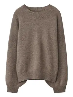 LISA YANG Crew Neck Ribbed Sweater - Green