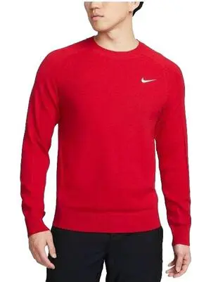 Nike Dri-fit Long Sleeve Crewneck T-shirt - Red