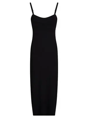 Zimmermann Ribbed Knit Midi Dress - Black