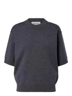 RÓHE Wool Sweater - Grey