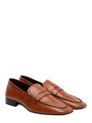 Dries Van Noten Leather Loafers - Brown