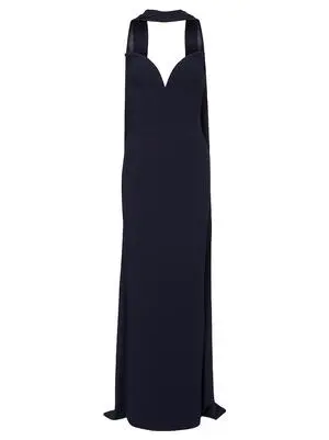 Roland Mouret Corset Gown With Scarf Detail - Blue