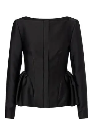 Roland Mouret Peplum Jacket - Black
