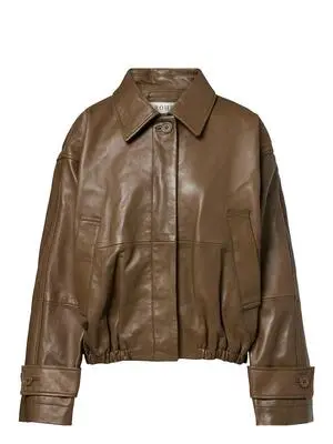 RÓHE Róhe Leather Blouson Jacket Grey