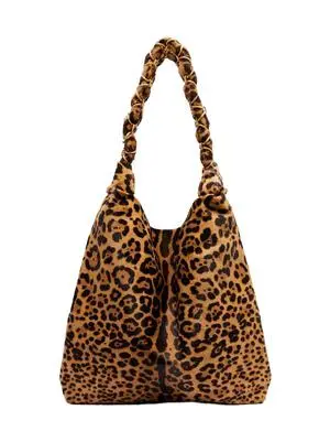 Saint Laurent Amalia Leopard-print Calf Hair Shoulder Bag - Brown