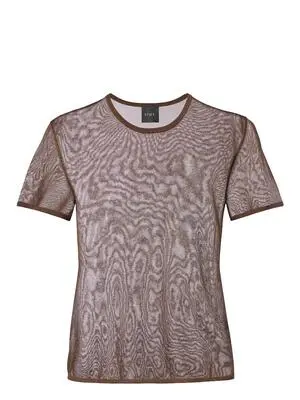 LESET Jack T-shirt In Chocolate - Brown
