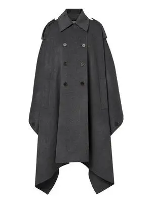 RÓHE Wool And Cashmere Cape - Grey